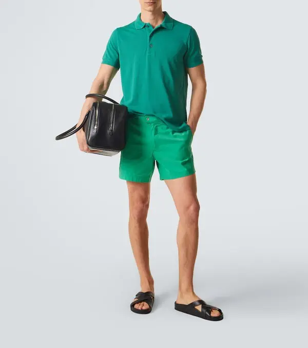 TOM FORD Piqué Polo Shirt - Green