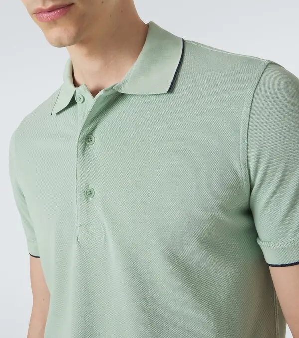 TOM FORD Piqué Polo Shirt - Green