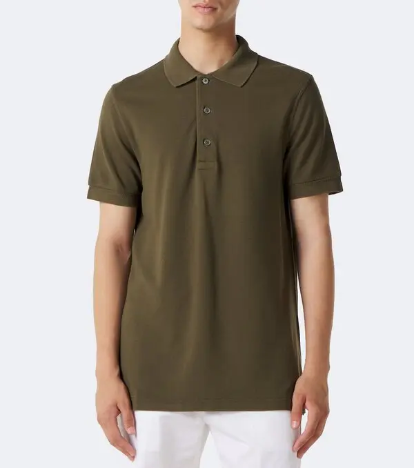 TOM FORD Piqué Polo Shirt - Green