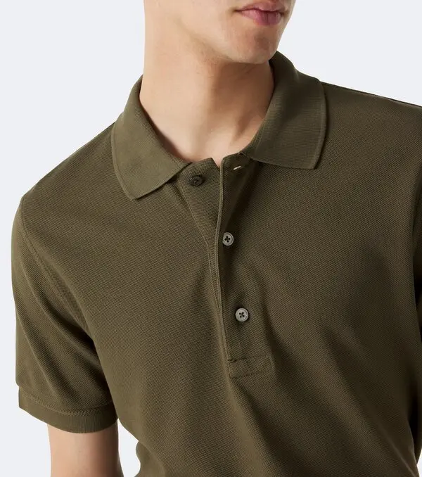 TOM FORD Piqué Polo Shirt - Green