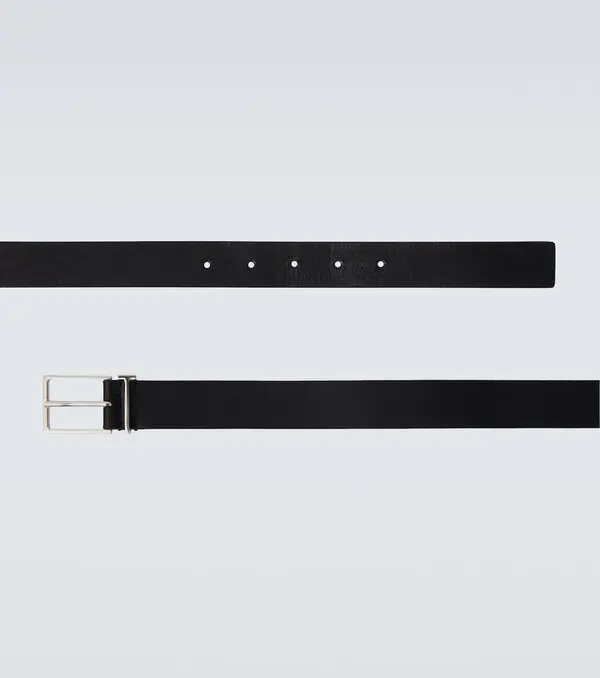 TOM FORD T Loop Leather Belt - Black