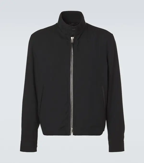 TOM FORD Wool, Cashmere, And Silk Jacket - Black