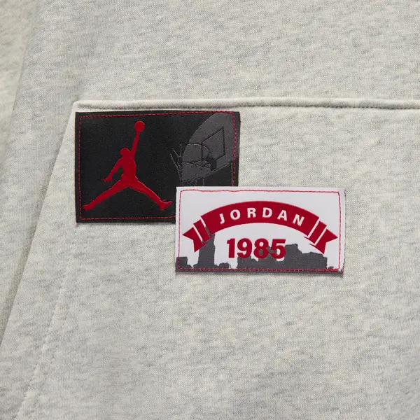 JORDAN Brooklyn Oversized Pullover Hoodie - Grey