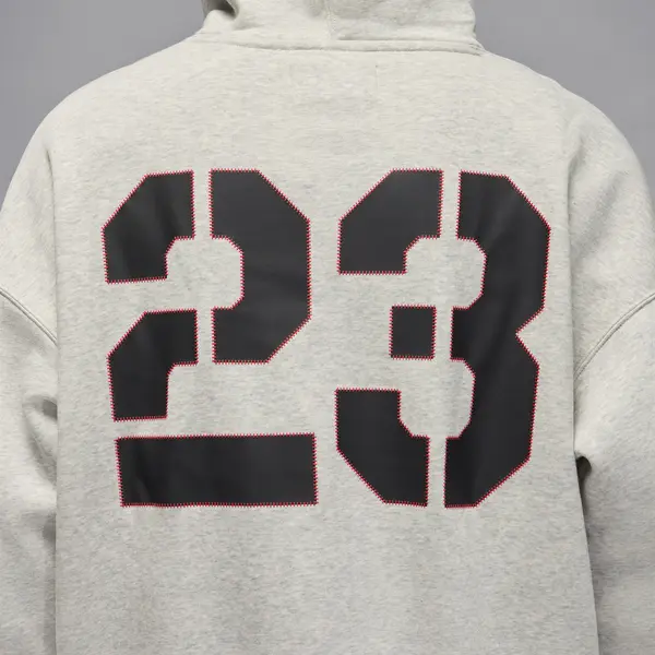 JORDAN Brooklyn Oversized Pullover Hoodie - Grey