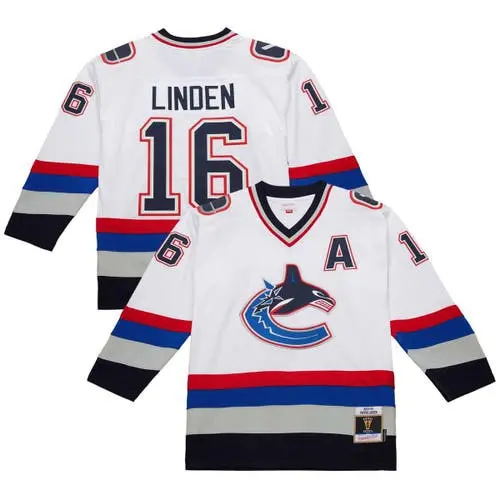 Mitchell & Ness Trevor Linden Vancouver Canucks 2003-04 Power Play Jersey - White
