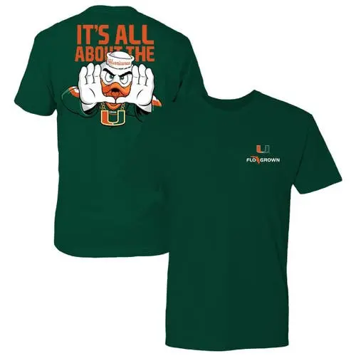 FLOGROWN Miami Hurricanes Rally Mascot T-shirt - Green