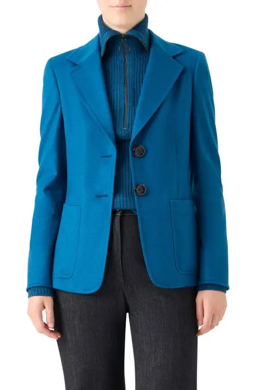 Akris Single-breasted Flannel Blazer