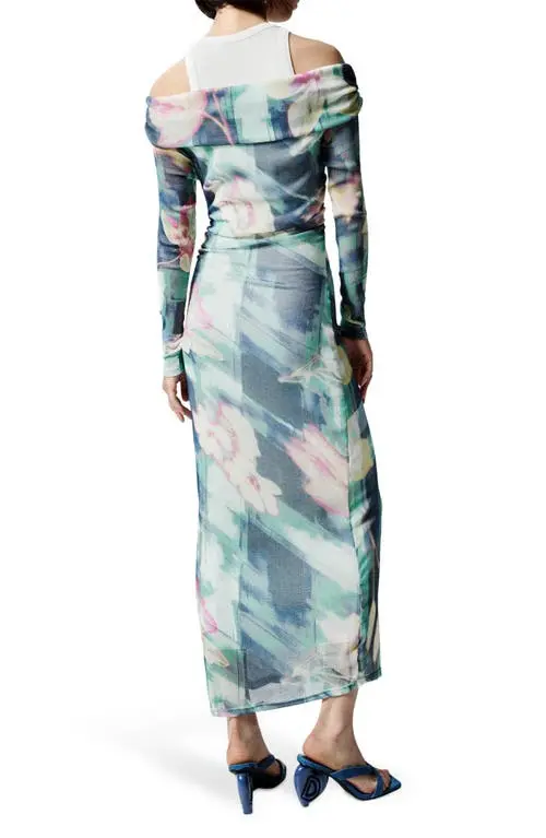 Desigual Floral Maxi Dress And Tank Dress Set