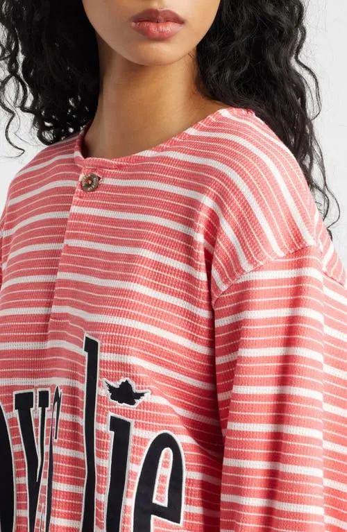 BOYS LIE Striped Cotton Blend Crewneck Top