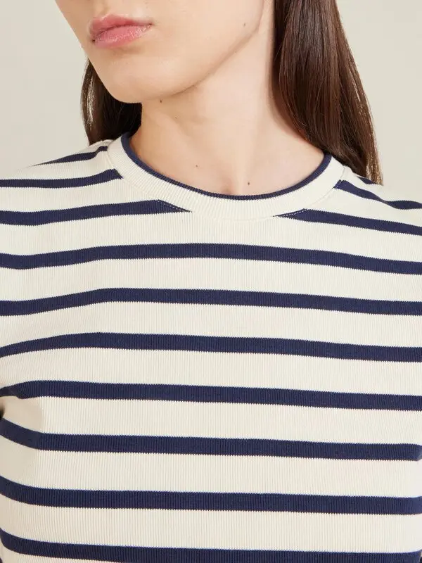 JIL SANDER Striped Cotton T-shirt