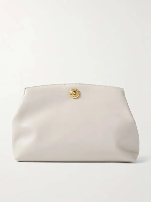 LIFFNER Leather Clutch - Cream