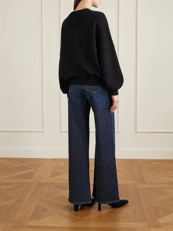 Khaite Margaux Cashmere Sweater - Black