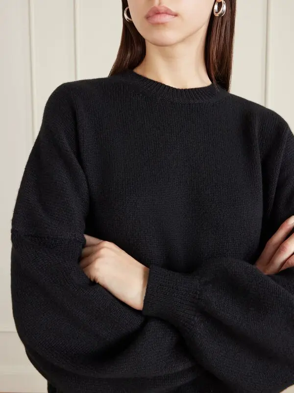 Khaite Margaux Cashmere Sweater - Black