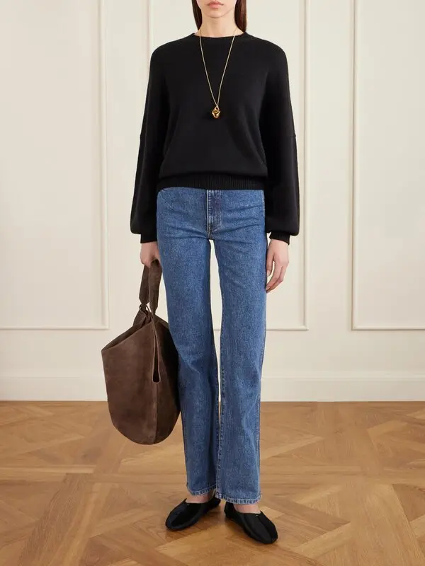 Khaite Margaux Cashmere Sweater - Black