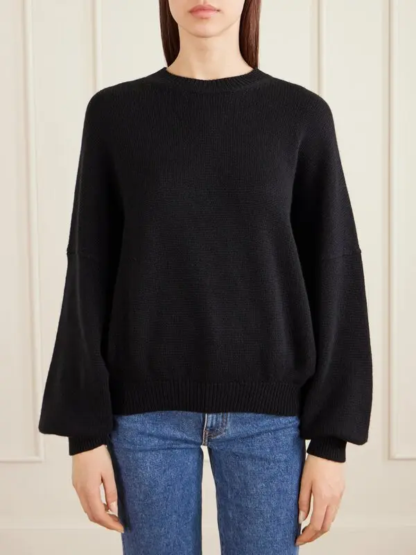 Khaite Margaux Cashmere Sweater - Black