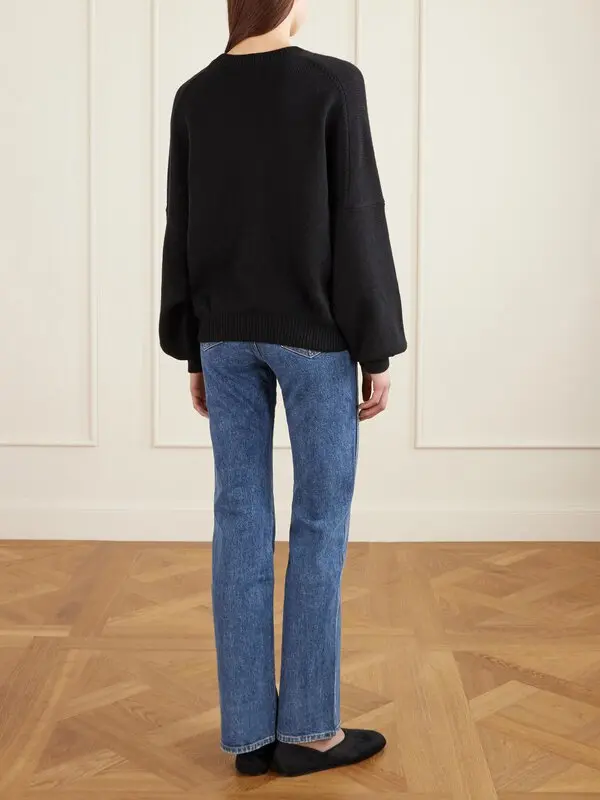Khaite Margaux Cashmere Sweater - Black