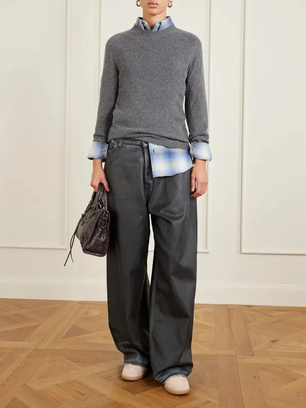 Acne Studios 2023 Coated Wide-leg Jeans