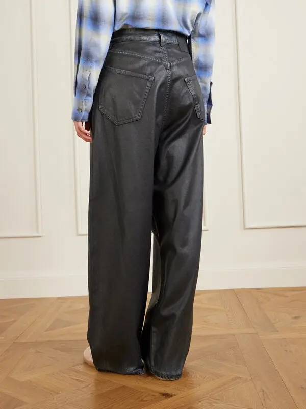 Acne Studios 2023 Coated Wide-leg Jeans