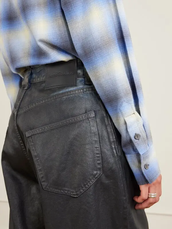 Acne Studios 2023 Coated Wide-leg Jeans