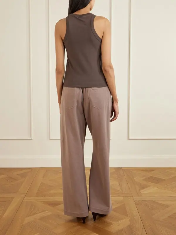 Brunello Cucinelli Sequin-embellished Stretch-cotton Jersey Tank