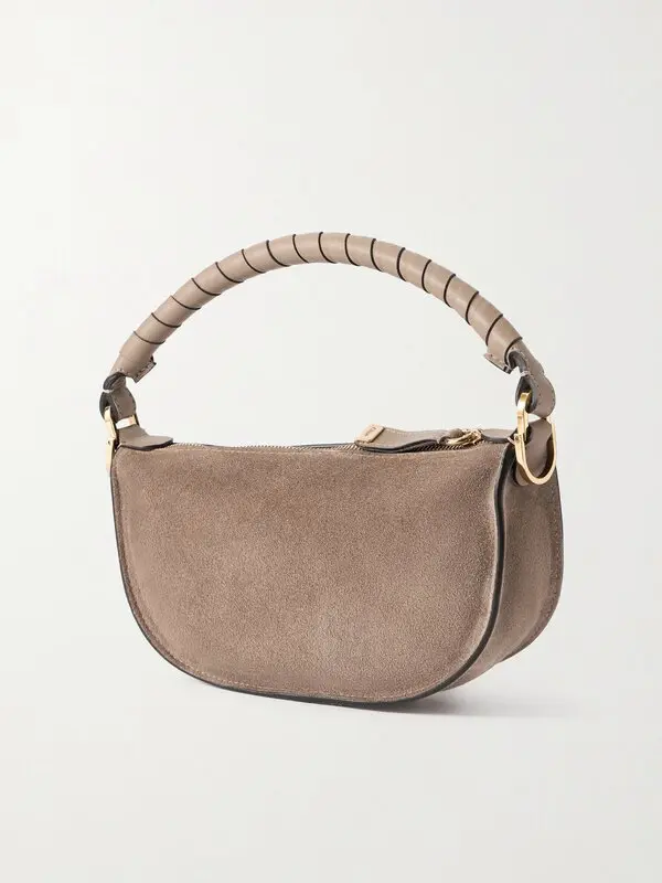 Chloé Marcie Suede Shoulder Bag - Brown