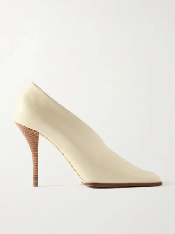 Alaïa 90 Leather Pumps - Neutrals