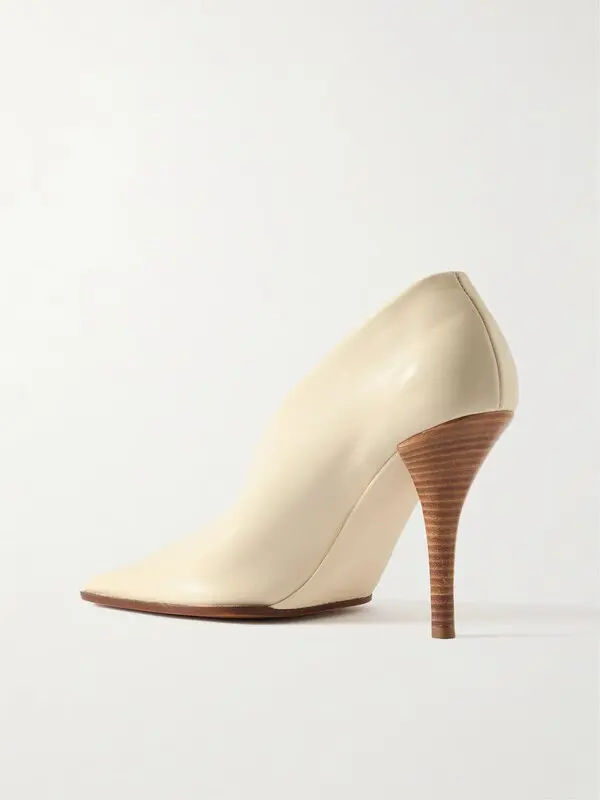 Alaïa 90 Leather Pumps - Neutrals