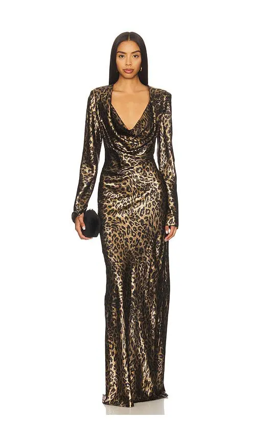 SANS FAFF Anna Cowl Evening Dress
