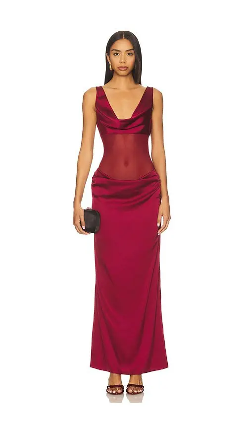 Superdown Astri Maxi Dress - Wine