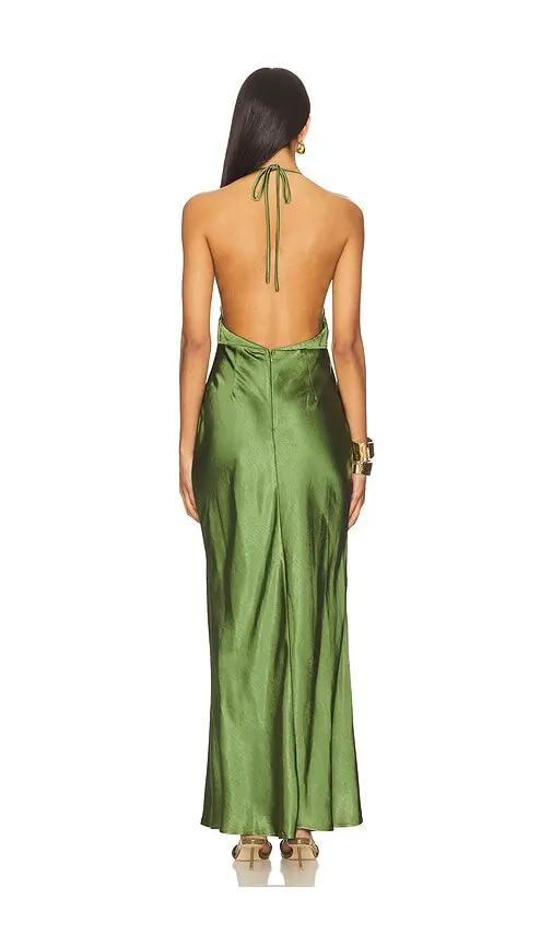RUNAWAY THE LABEL Low Plunge Maxi Dress