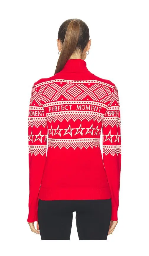 Perfect Moment Holiday Roll Neck Sweater