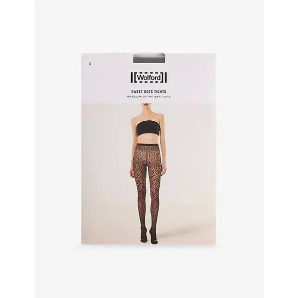 WOLFORD ITALIA S.R.L. 20 Denier Dotted Tights - 7005 Black