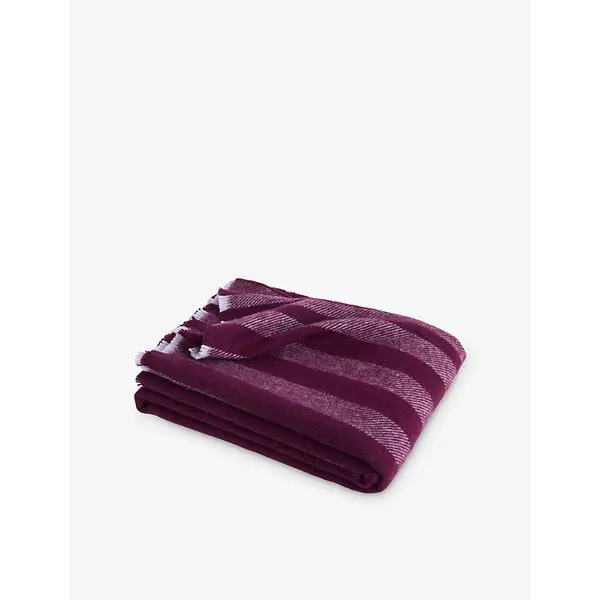 HAY Duo Wool Throw - Plum