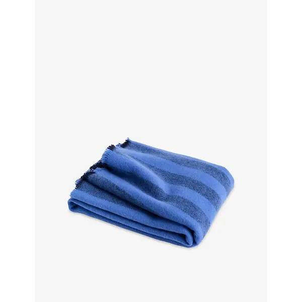 HAY Duo Wool Throw - Sky Blue
