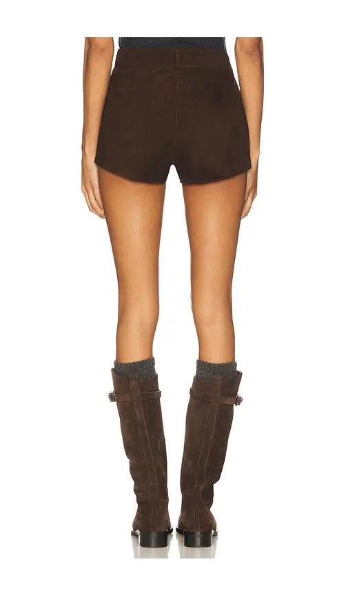 ZUT X Revolve Waistband Shorts - Chocolate