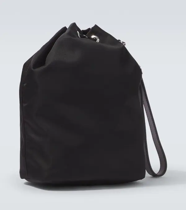 Prada Speedrock Re-nylon Leather-trimmed Pouch