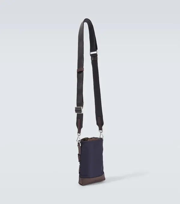 Prada Speedrock Re-nylon Phone Pouch - Brown