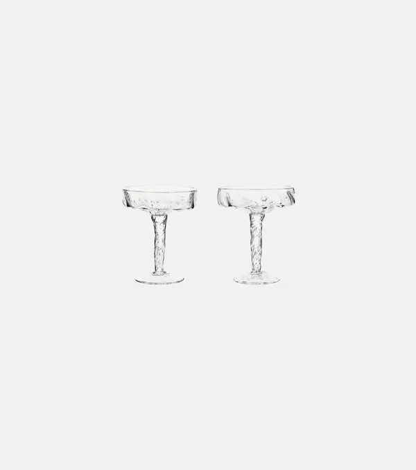 ALEXANDER KIRKEBY Crystal Champagne Coupe - Transparent