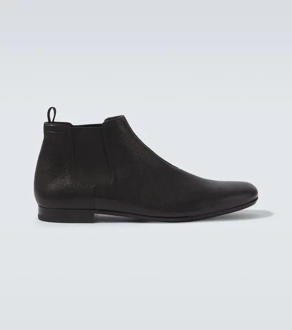 Prada Leather Chelsea Boots