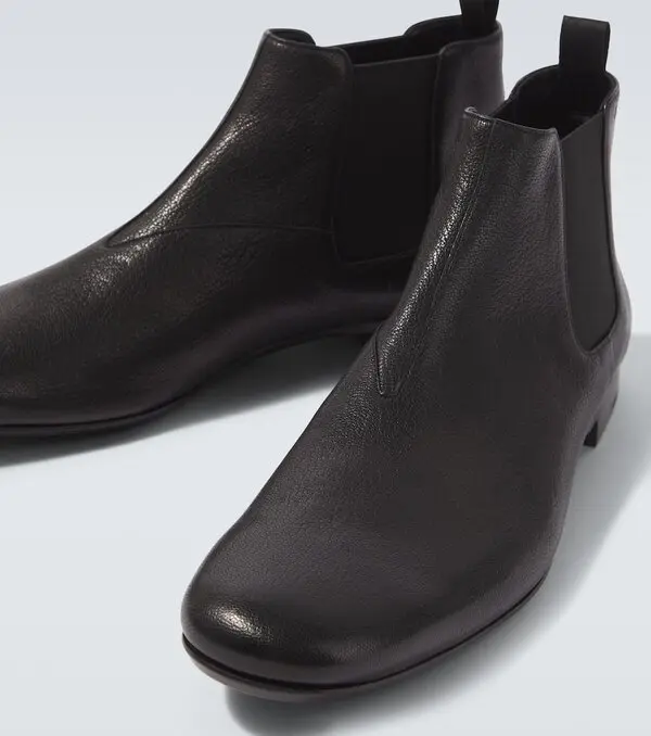 Prada Leather Chelsea Boots