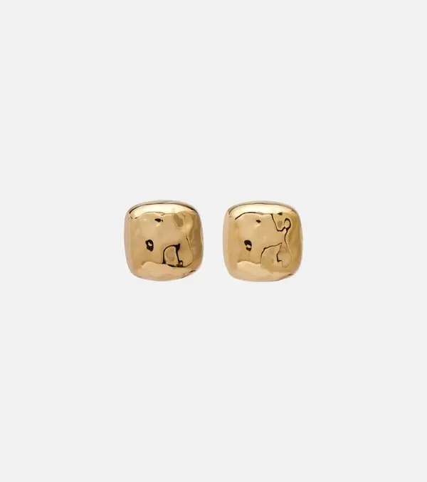 DEHANCHE Tetra Large Plated Sterling Silver Earrings - Gold