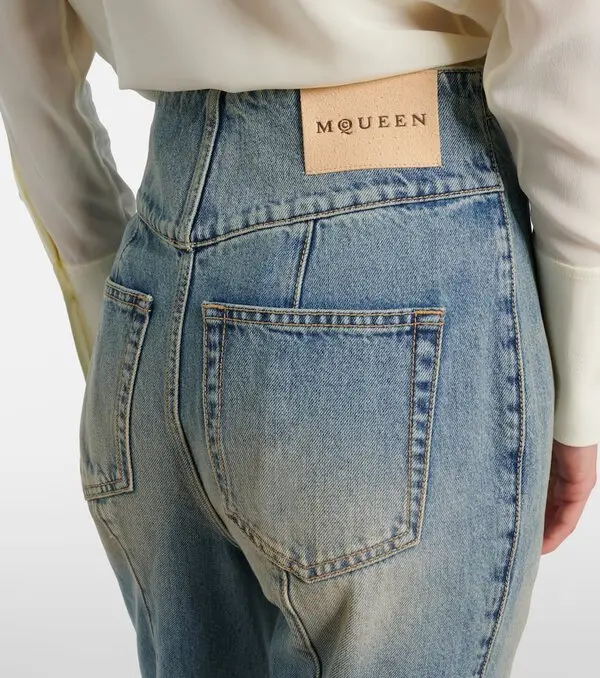 Alexander McQueen High-rise Wide-leg Jeans