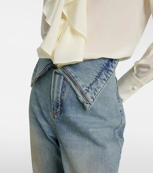 Alexander McQueen High-rise Wide-leg Jeans
