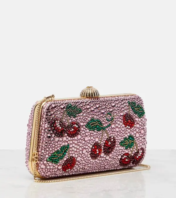 Valentino Garavani Carry Secrets Cherryfic Embellished Clutch