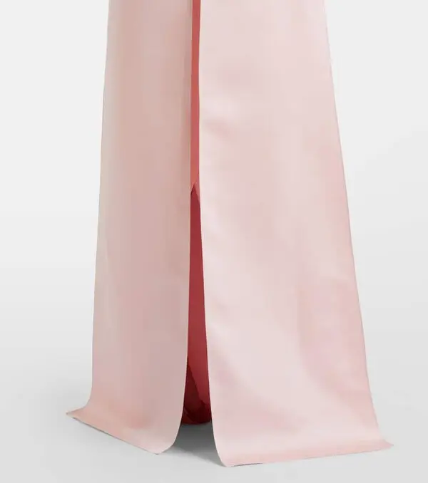 Safiyaa Harley Caped Crepe Gown
