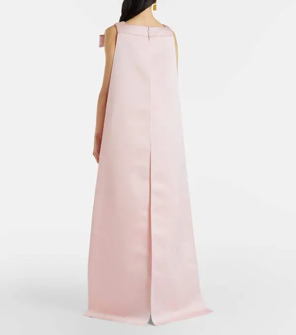 Safiyaa Harley Caped Crepe Gown
