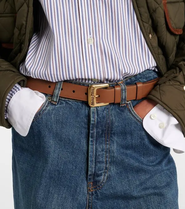 Miu Miu Leather Belt