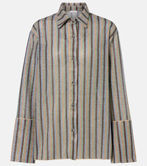 Oseree Lumiere Striped Shirt