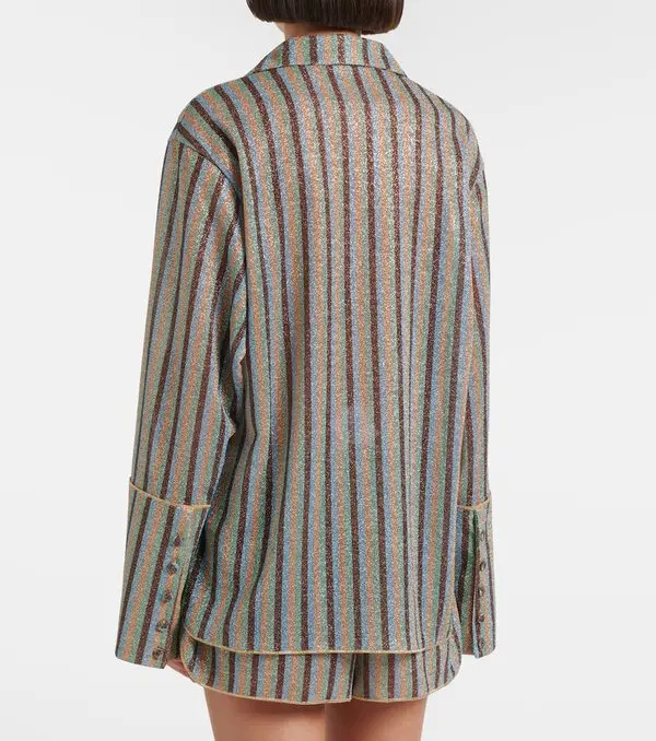Oseree Lumiere Striped Shirt