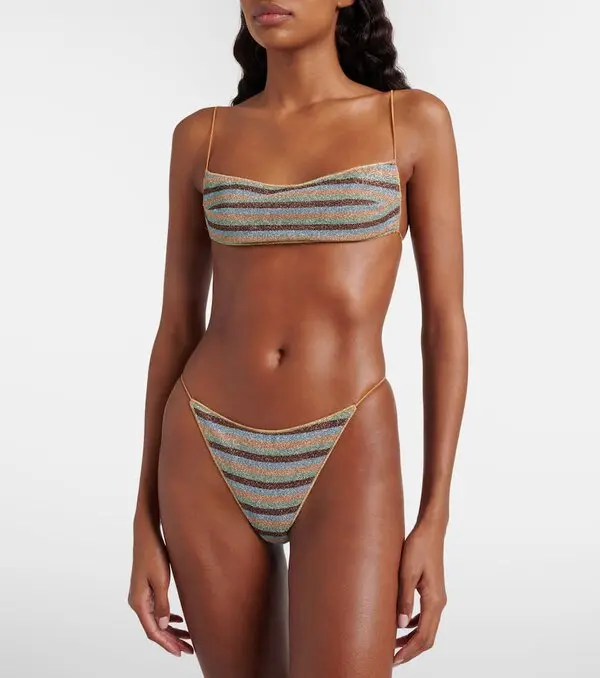 Oseree Lumiere Striped Bikini